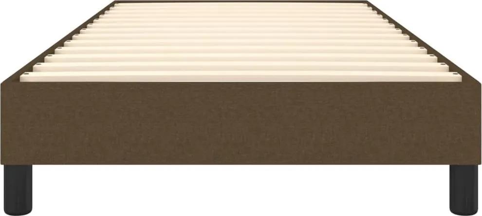 vidaXL Box spring postel 100 x 200 cm textil [3120495] Barva: tmavě hnědá
