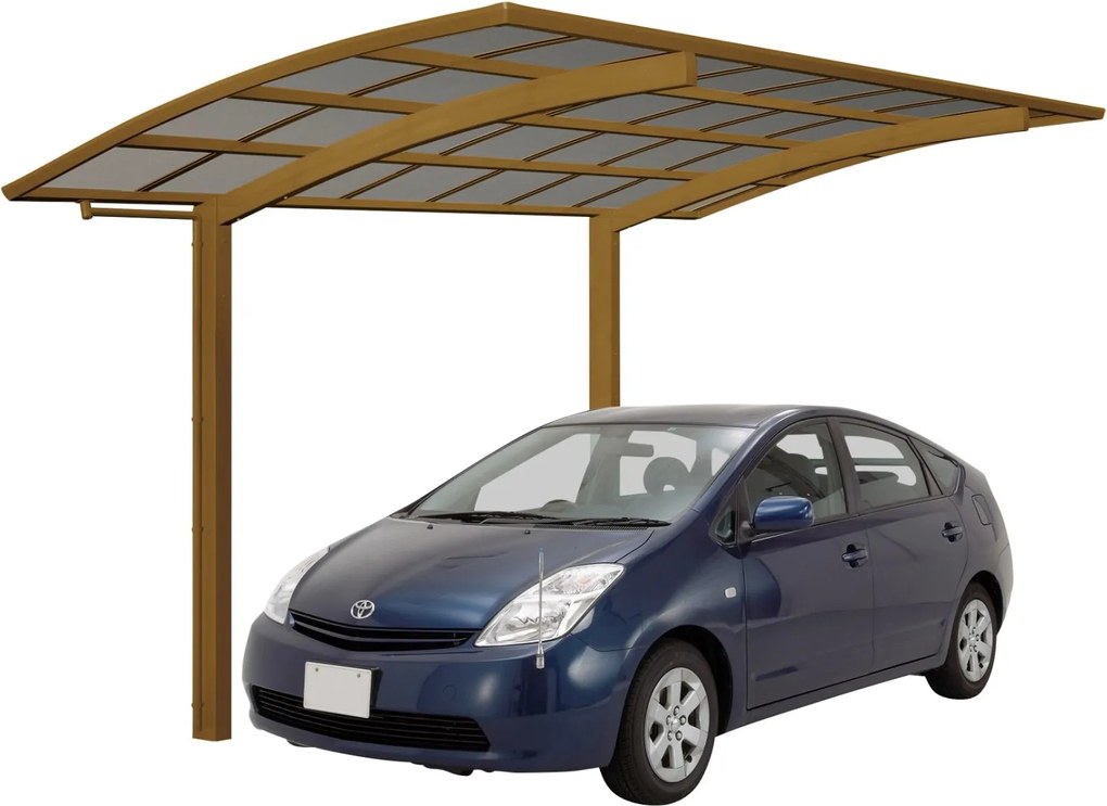 Ximax Alu přístřešek na auto Portoforte Typ 80 Typ 2456 XS bronz 241 x 556 cm