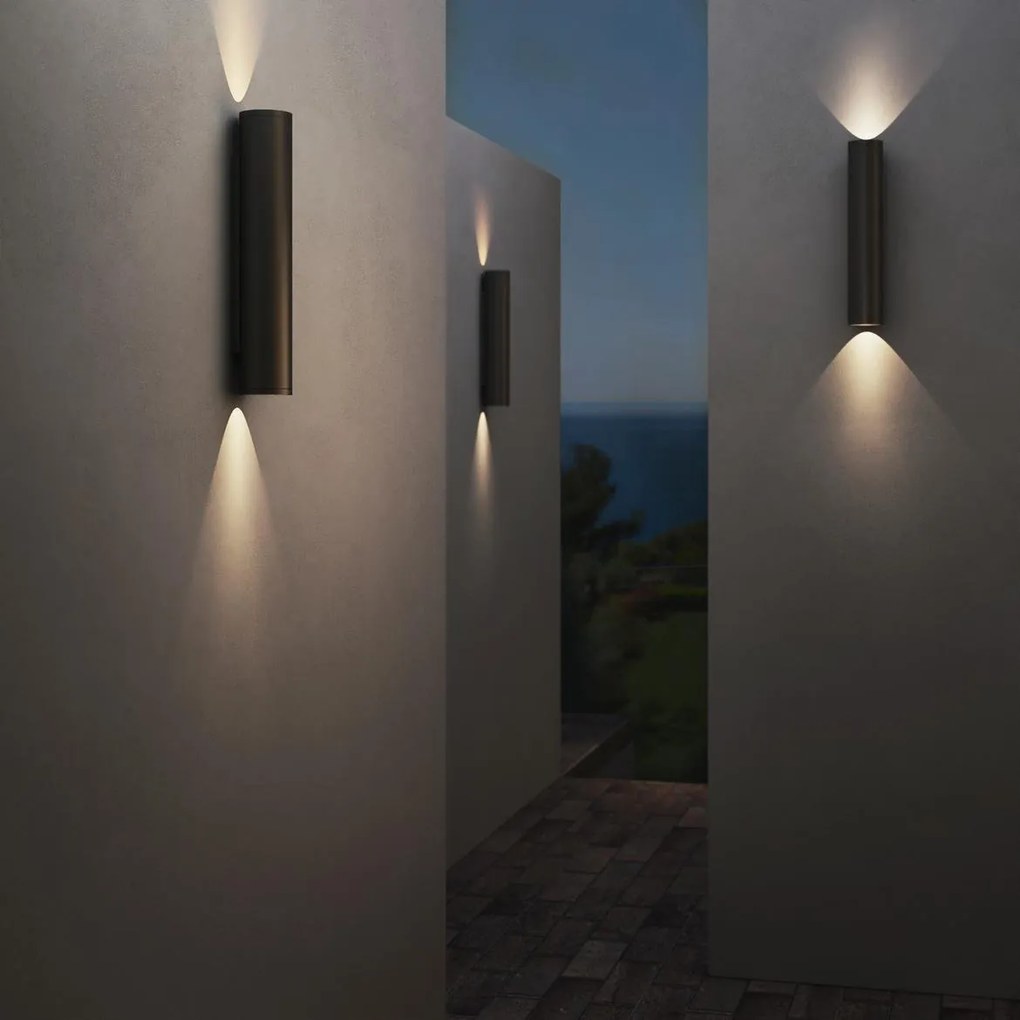 AST 1428013 Venkovní nástěnné svítidlo Ava 400 2x6W GU10 černá - ASTRO Lighting