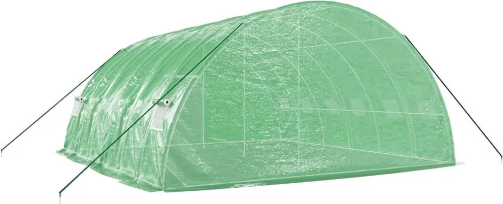 Skleník s ocelovým rámem zelený 36 m² 6 x 6 x 2,85 m 3188106