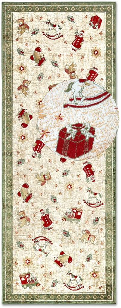 Villeroy & Boch Běhoun Toy's delight se střiženým vlasem 106218 Green, Multicolor, 80x200, zelená, obývací pokoj