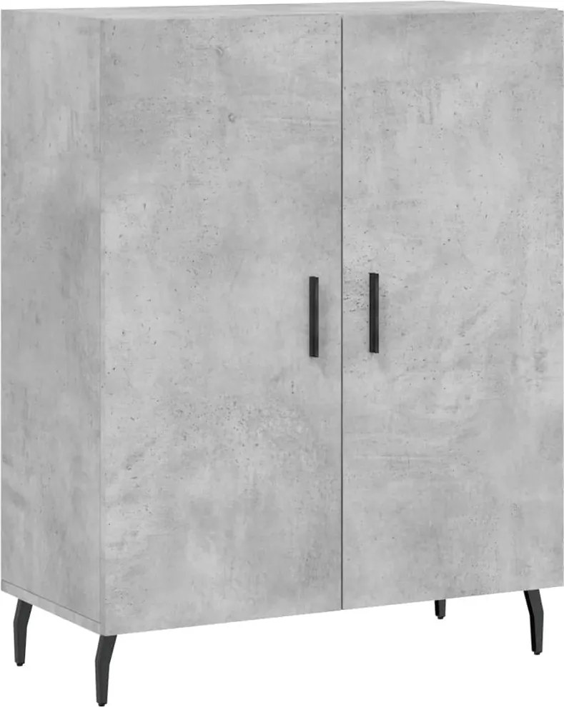 Skříň highboard betonově šedá 69,5x34x180 cm kompozitní dřevo 3189273