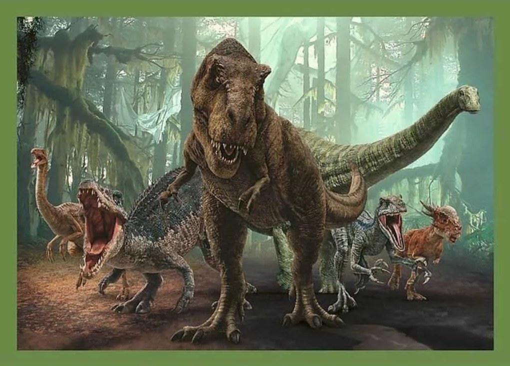 TREFL PUZZLE 4v1 Jurassic World Nebezpeční dinosauři 207 dílků skládačka tr34607