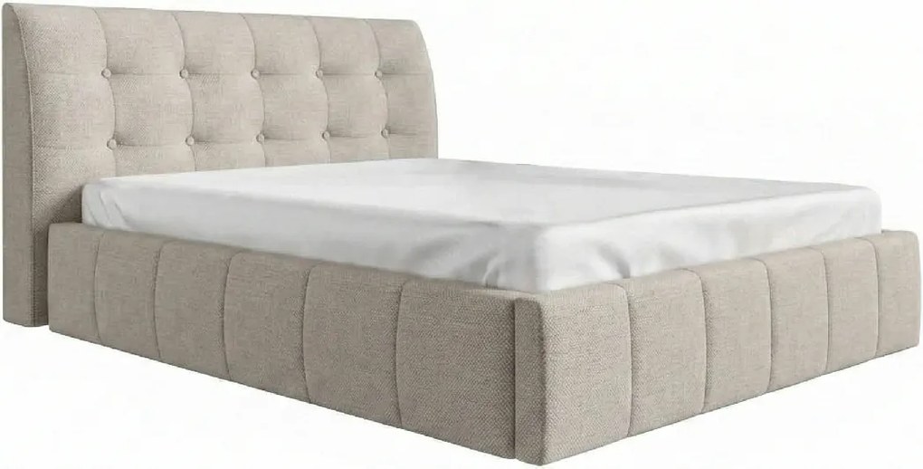 MOS Čalouněná postel LETTO Vogue 180x200 cm Barva látky Vogue: Černá (Vogue 18)