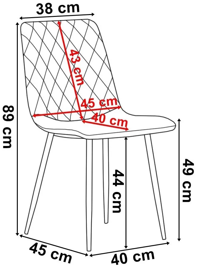 Čalouněná designová židle ForChair II grafitová