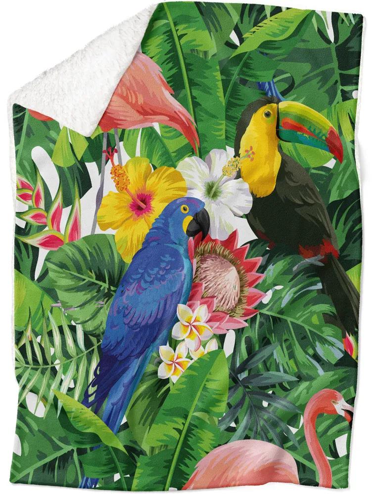 Deka Tropical (Rozměr : 200 x 140 cm, Podšití beránkem: ANO)