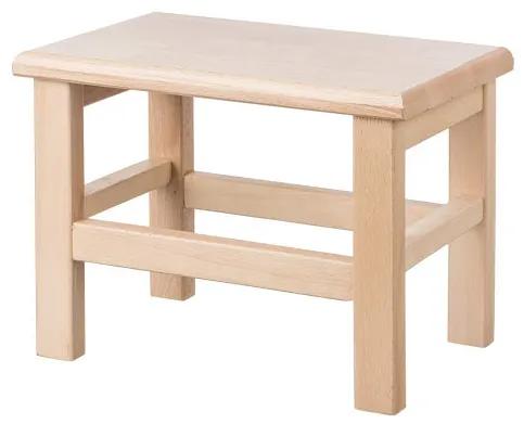 ČistéDřevo Dřevěná hranatá stolička