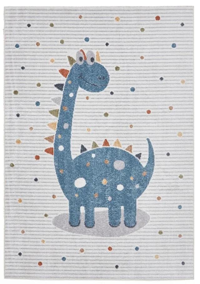 Modro-světle šedý dětský koberec 80x150 cm Vida Kids Dinosaur – Think Rugs