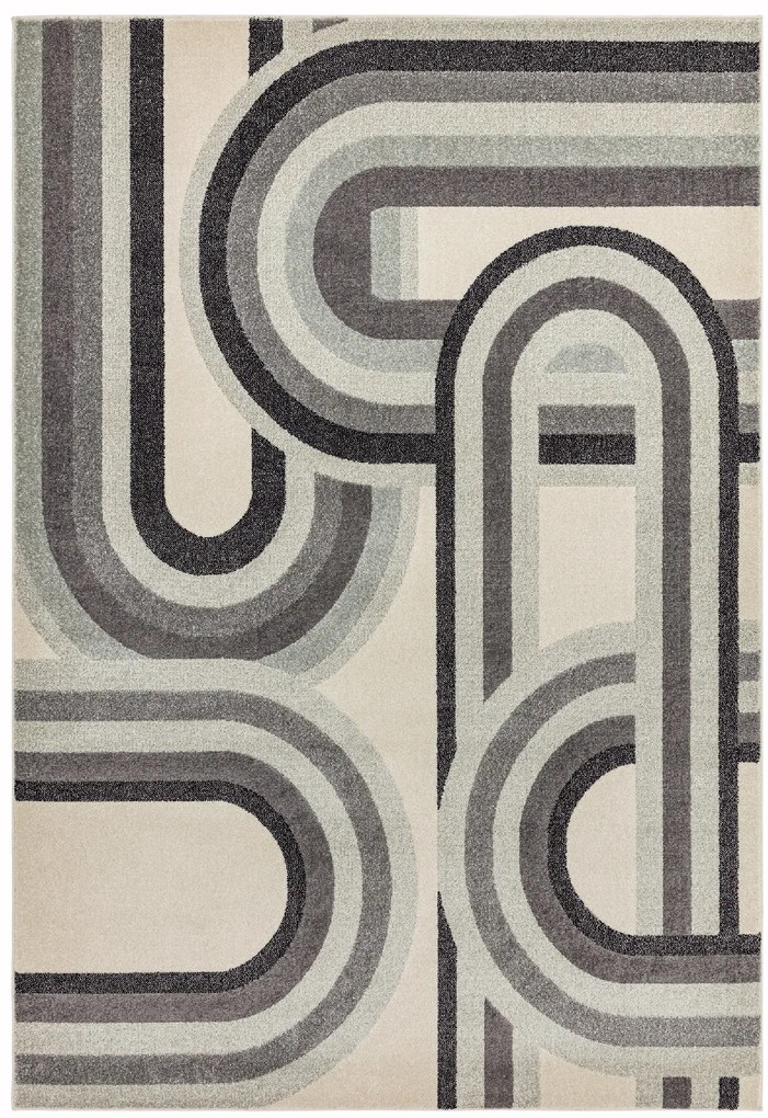 Tribeca Design Kusový koberec Dinamo Retro Grey Rozměry: 200x290 cm