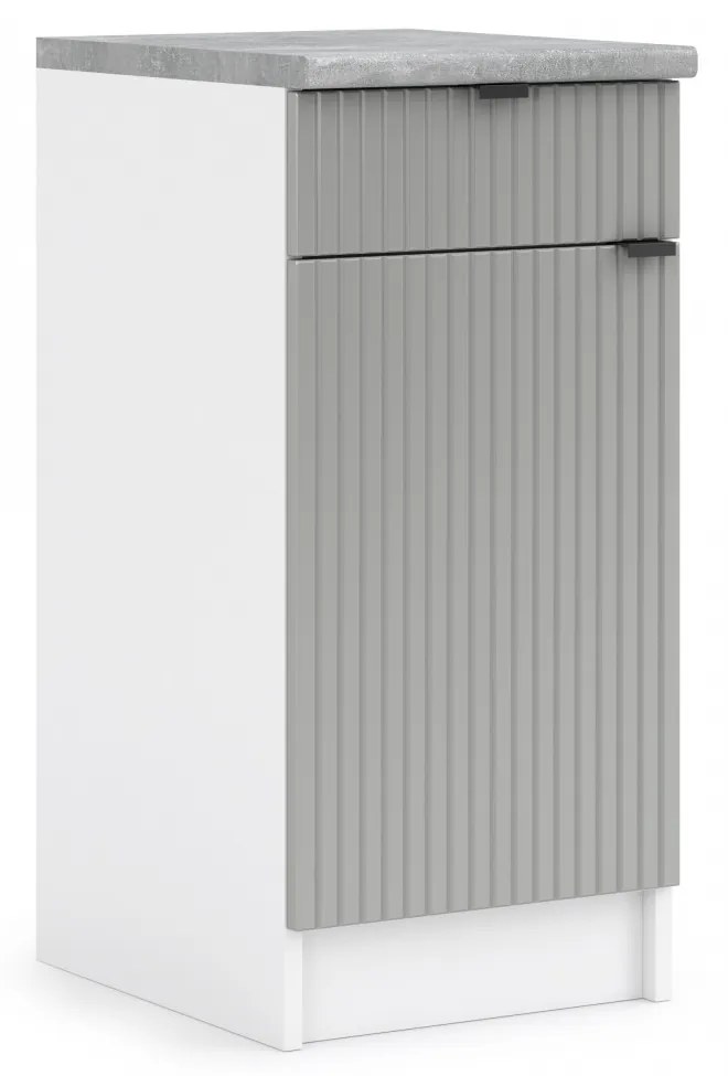 Kuchyňská skříňka spodní 40 cm - LAM D40 1D1SZ - Dvířka GISEL