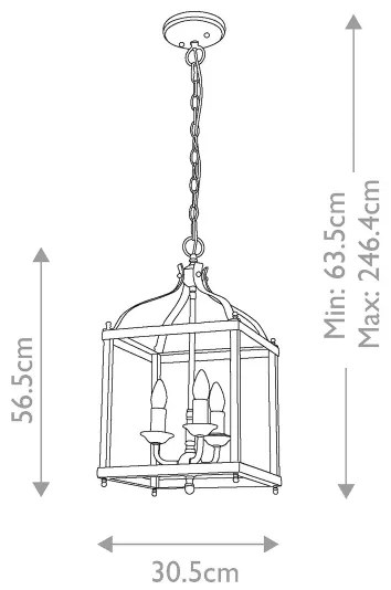Kichler KL-LARKIN-P-M-OZ - Lustr na řetězu LARKIN 3xE14/60W/230V antracit