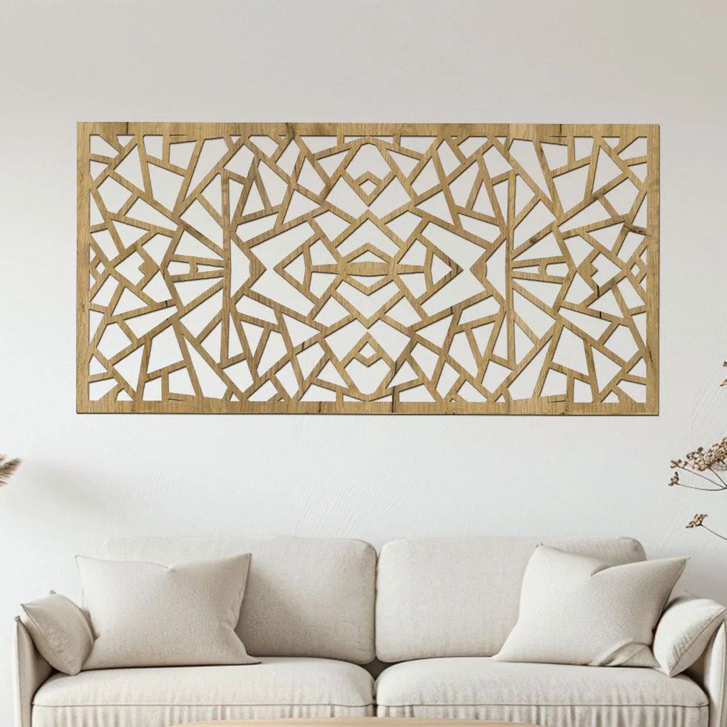 dřevo života Dekorační panel GEOMETRY Zvolte barvu dekoru: Dub Sonoma, Rozměry (cm): 40x80