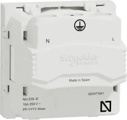 Schneider Electric Nová Unica zásuvka šroubová bílá NU303918E