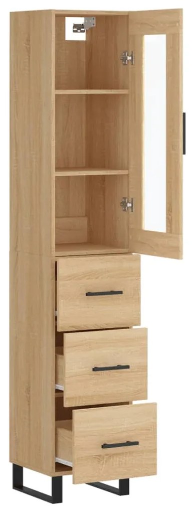 Skříň highboard dub sonoma 34,5 x 34 x 180 cm kompozitní dřevo,  3199260