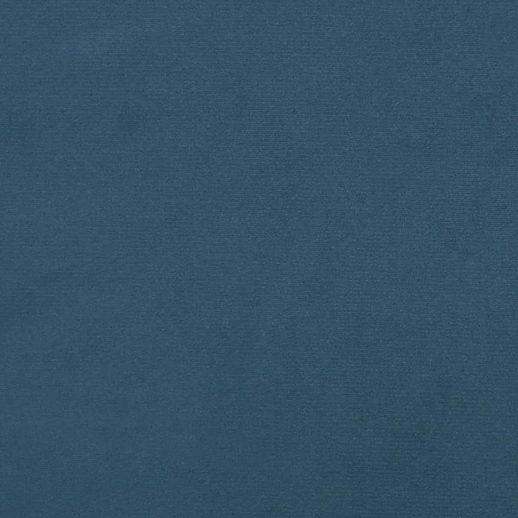 Taštičková matrace tmavě modrá 100 x 200 x 20 cm samet,  347752