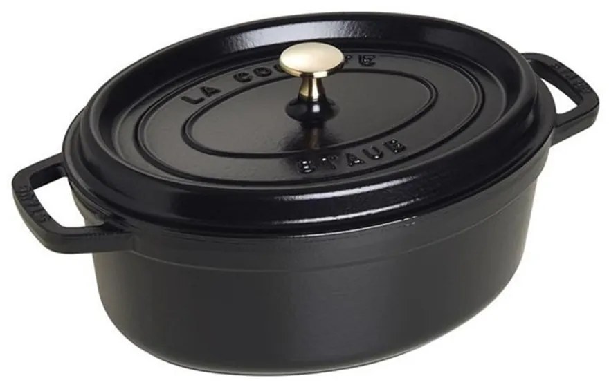 Hrnec STAUB  oválný 11 cm černý 0,25l