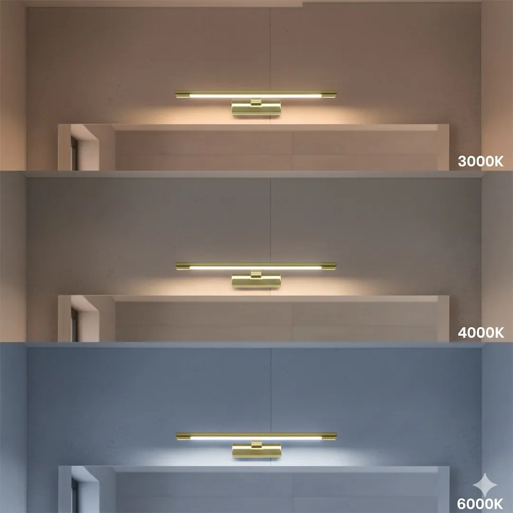 Nástěnné LED svítidlo Klimt, 1x LED 8w, 3000-6000k, (40 cm), g