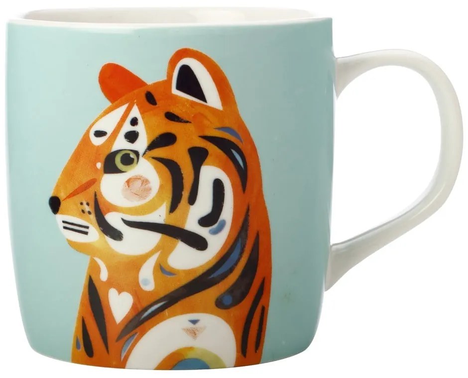 Modrý porcelánový hrnek Maxwell &amp; Williams Pete Cromer Tiger, 375 ml