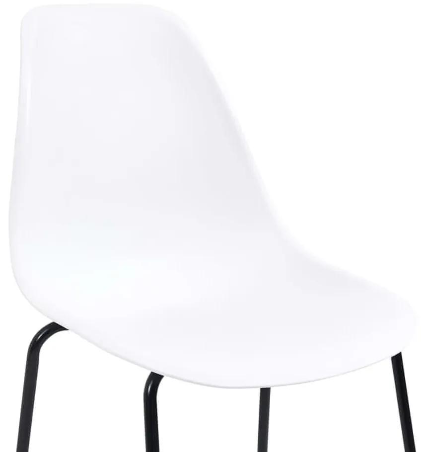 Petromila Barové židle 6 ks bílé plast