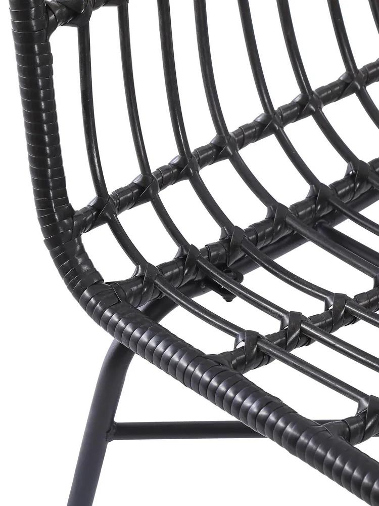 Zahradní židle Hilda, černá