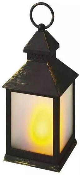 LED dekorační vintage lucerna, 3xAAA, černá Emos DCLV05