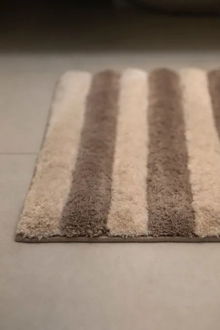 Koupelnový kobereček HANKO béžový / bílý