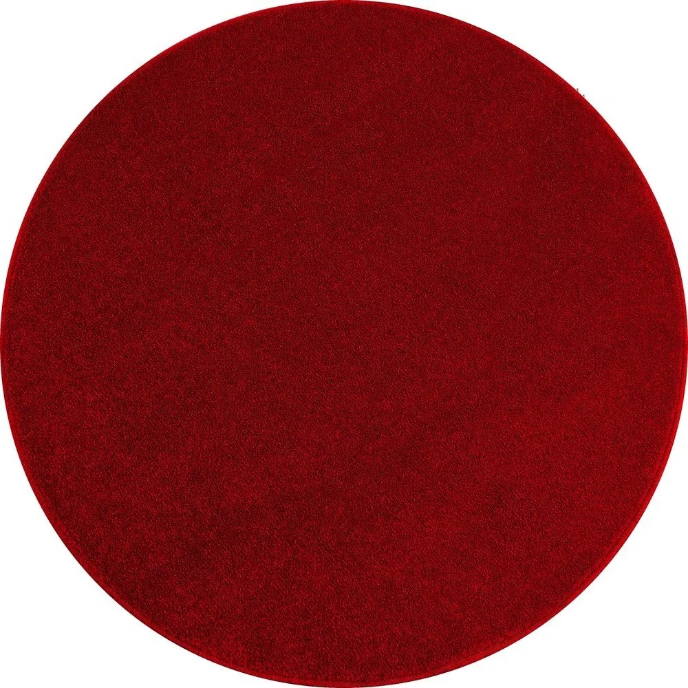 Vínový kulatý koberec ø 200 cm Ata – Ayyildiz Carpets