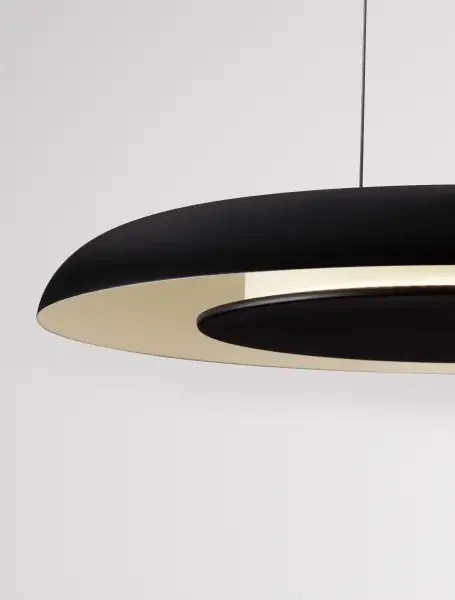 LED stmívatelný černo-bílý designové svítidlo Epos