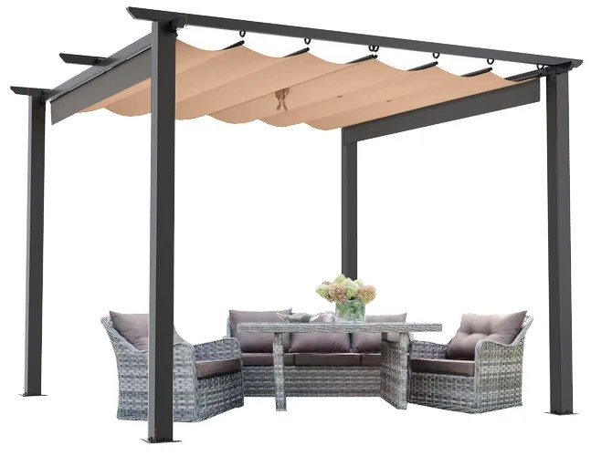 JAKS Zahradní altánek pergola 3 x 3 m Barevné varianty: šedá