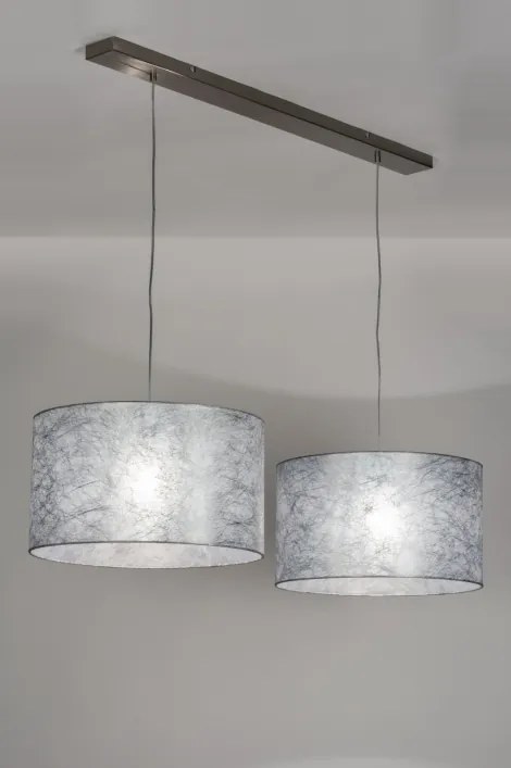Závěsné designové svítidlo nad stůl Duo Silver Unima