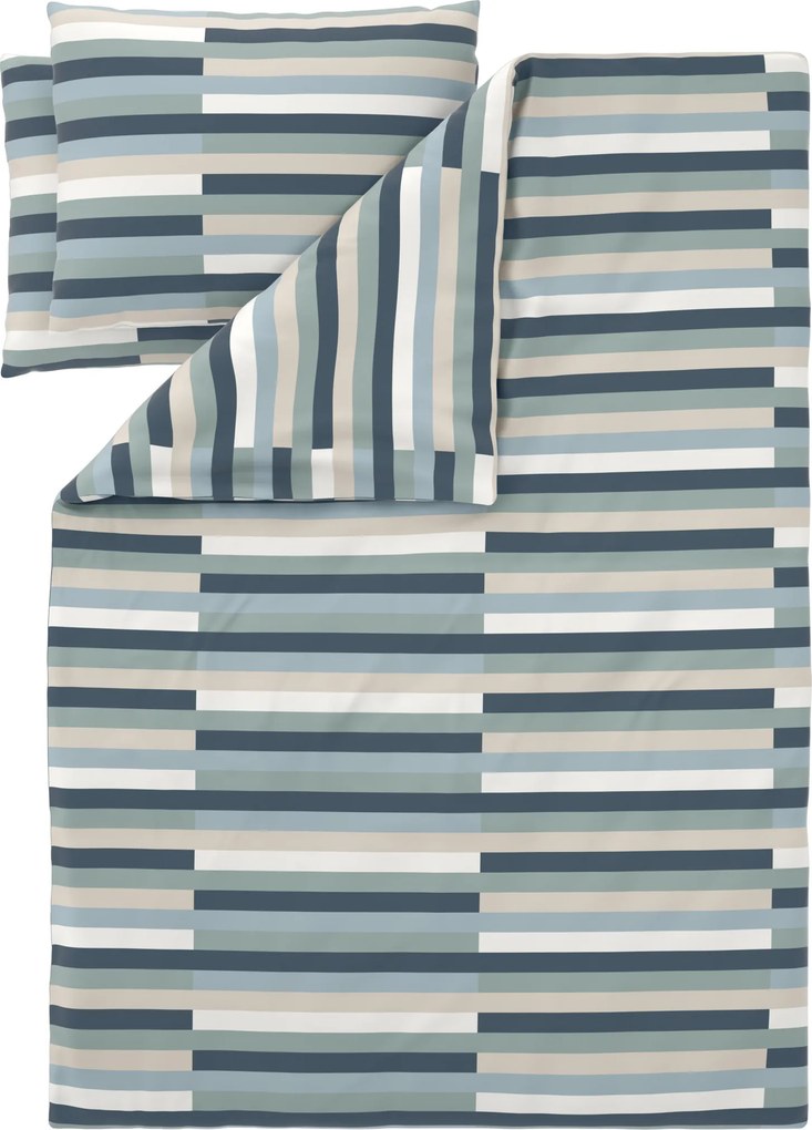 Livarno® Ložní povlečení z mikrovláknitého saténu, 240 x 220 cm, 70 x 90 cm (pruhy)