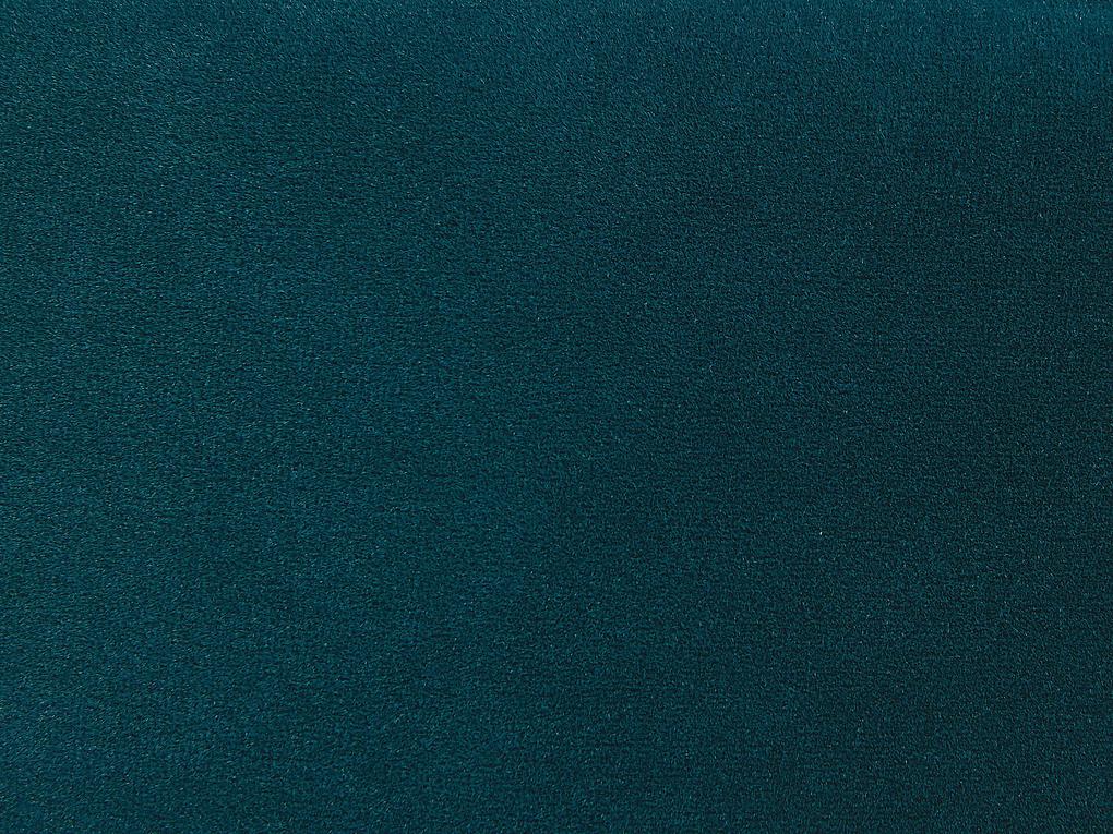 Puf s úložným prostorem ⌀ 37 cm modrý ELGIN Beliani
