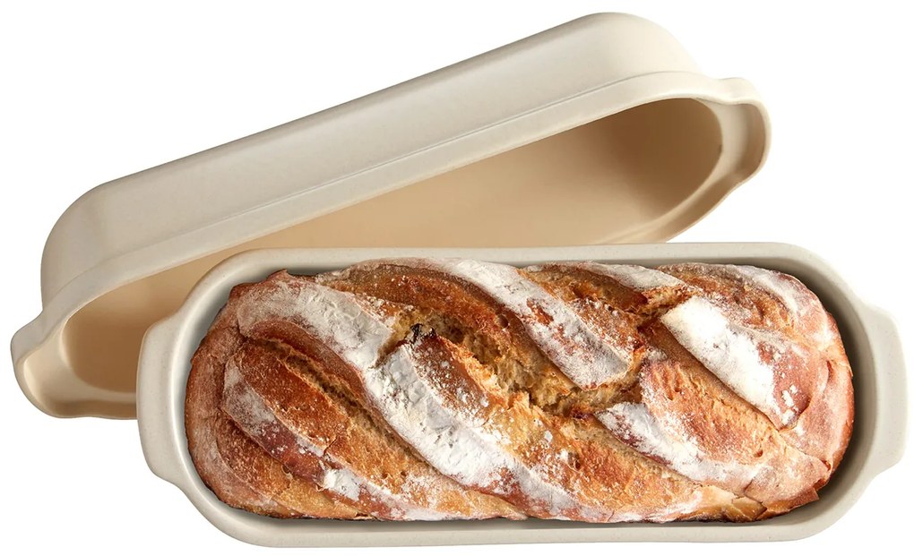 Emile Henry Forma na chleba velká hranatá 39,5 x 16 cm Lněná