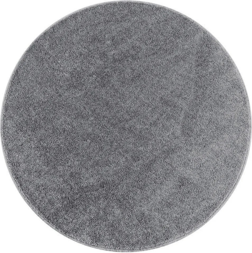 Kusový koberec Ata 7000 lightgrey kruh, 200x200 (priemer) kruh, šedá, obývacia izba, Ayyildiz