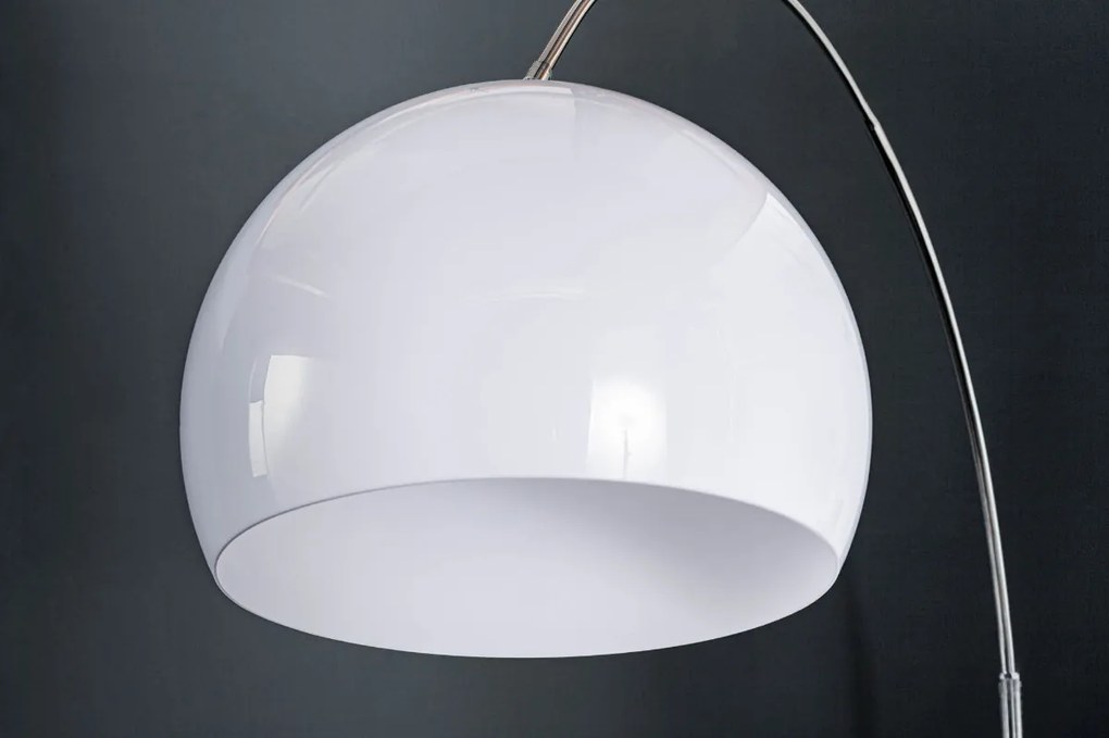 Designová stojanová lampa Arch bílá