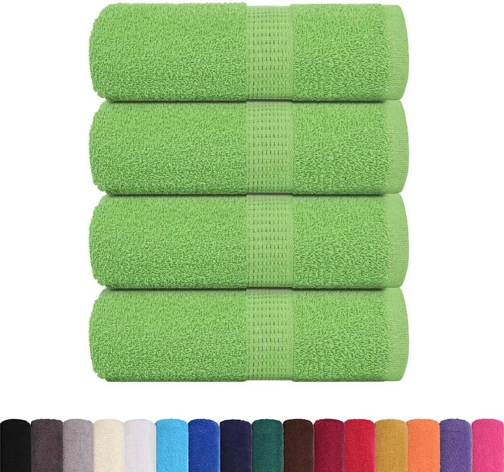 Ručníky pro hosty FROGN 4 ks jablečně zelené 30x50 cm 360 g/m² 137020