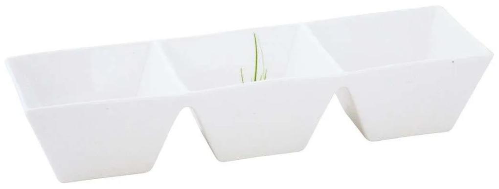 Trojmiska Quadro Grass (25 cm) - By-inspire