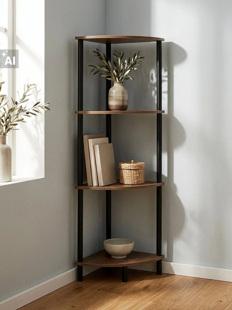 Sinsay - Corner shelf - černá