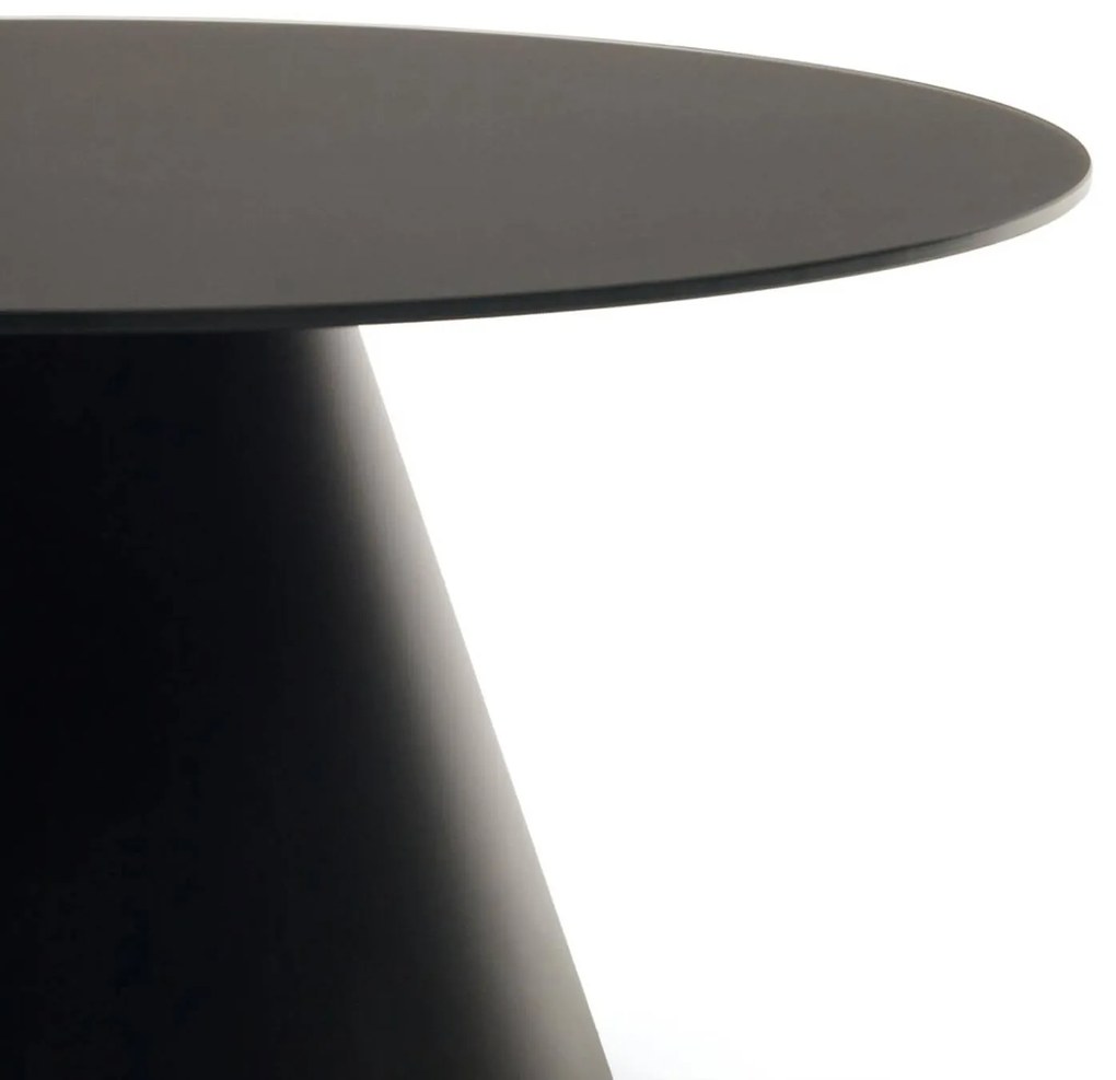Konferenční stolek reliw ø 80 cm černý MUZZA