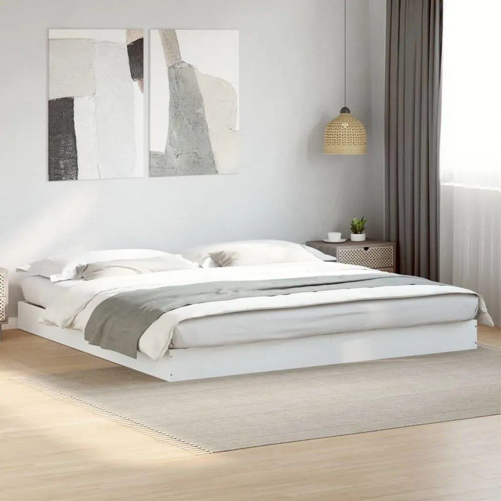 vidaXL Rám postele bez matrace 180x200cm Dřevěné konstrukce [842002] Barva: šedá sonoma