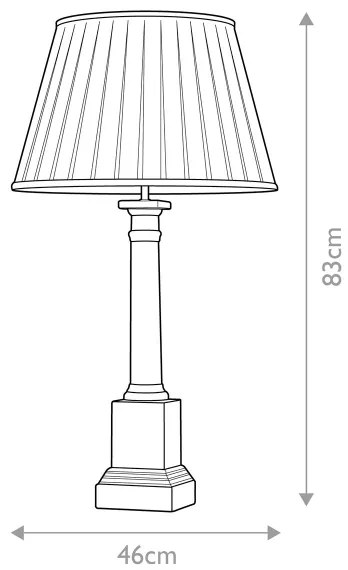 Elstead DL-LOUVIERS-TL - Stolní lampa LOUVIERS 1xE27/60W/230V