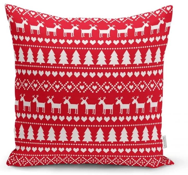 Sada 4 vánočních povlaků na polštář a běhounu na stůl Minimalist Cushion Covers Christmas