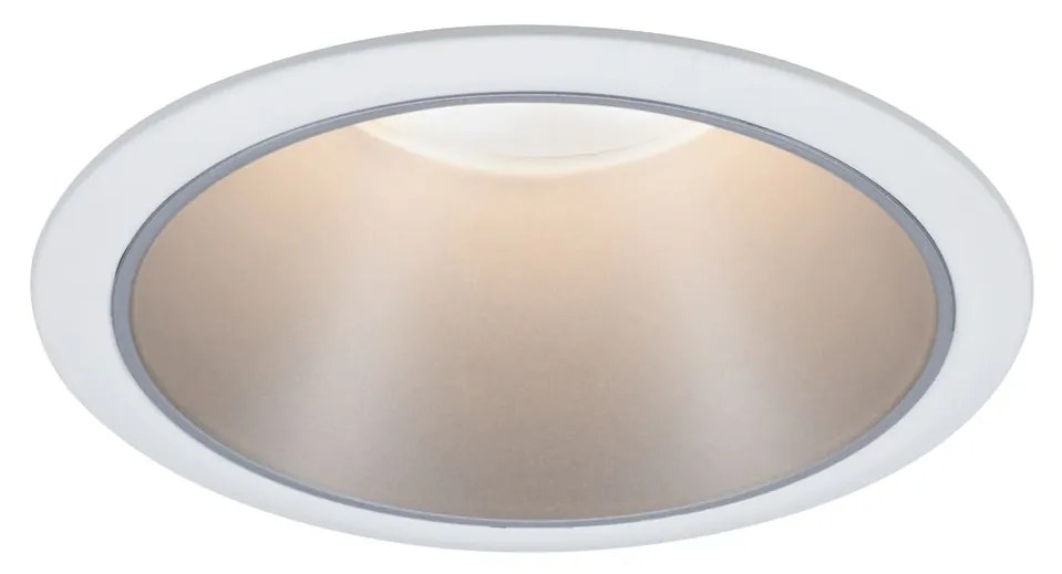 Paulmann 93410 LED Cole, set bodovek v bílo-stříbrné úpravě, 3x6,5W LED 2700K tříkrokové stmívání, prům. 8,8cm, IP44