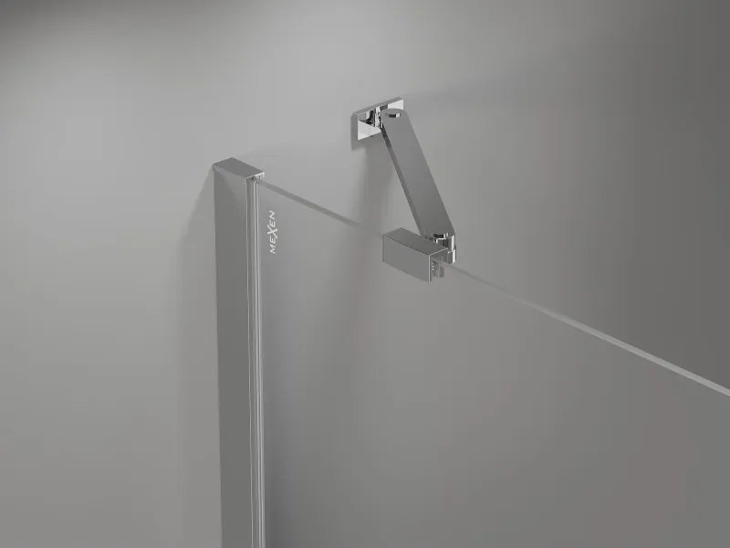 Mexen Mist-B, 1-křídlé sprchové dveře 120 cm, čiré sklo, chromový profil, 8A2-120-001-01-00