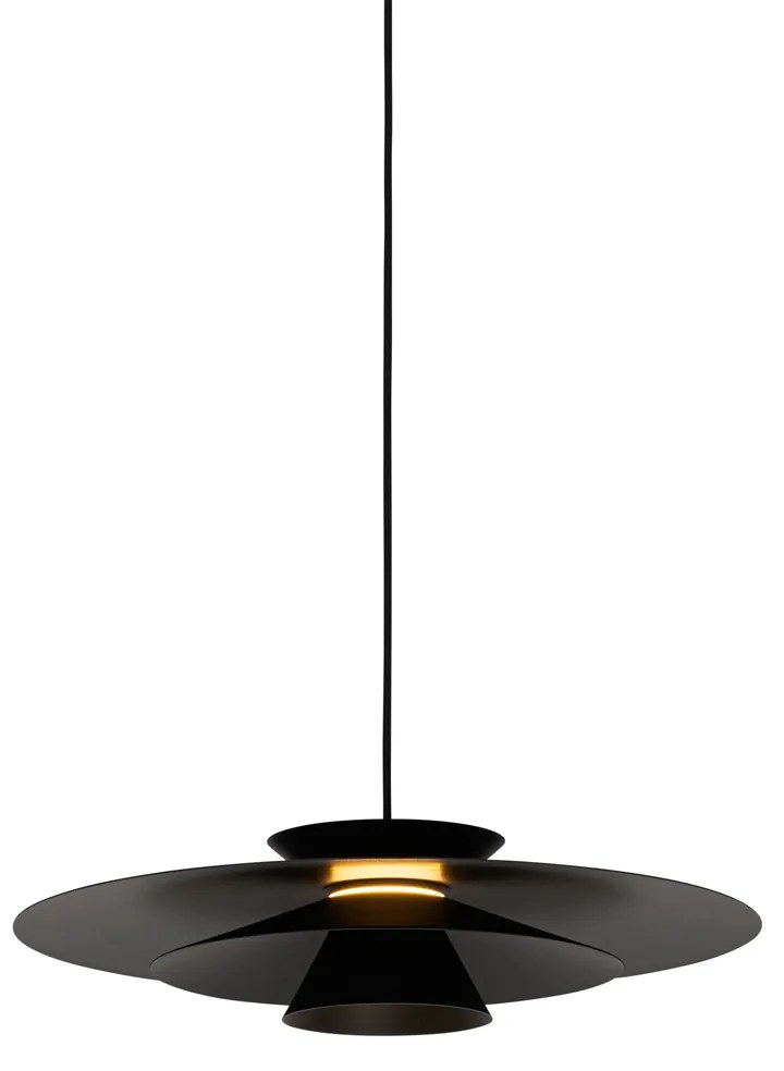 Designové závěsné svítidlo černé vč. LED 3-stupňové stmívatelné - Pauline