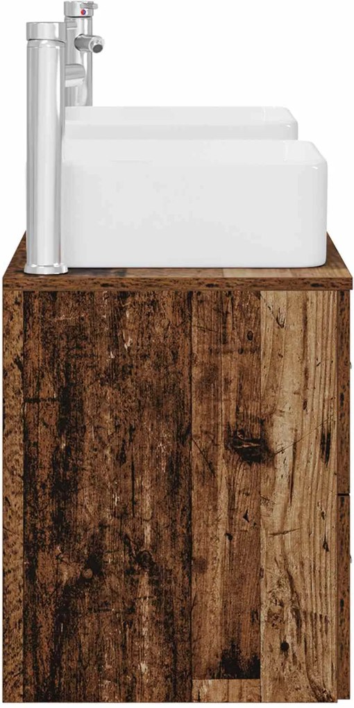 Sada koupelnových skříněk 3 ks Staré dřevo 49,5 x 41 x 63 cm 3405833