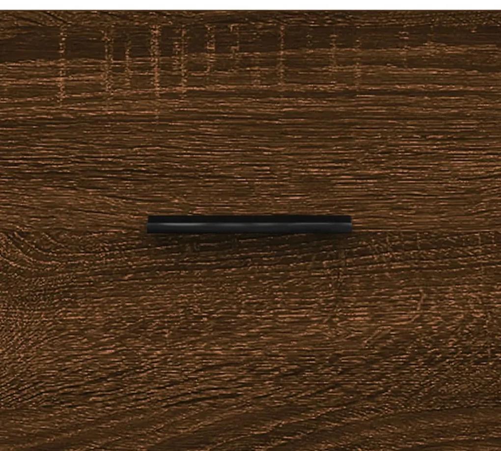 Botník hnědý dub 30 x 35 x 105 cm kompozitní dřevo