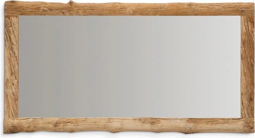 Nástěnné zrcadlo s dřevěným rámem 105x200 cm Ibro – Kave Home