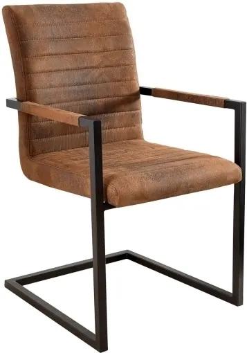 INV Konferenční židle Wilde hnědá-antik