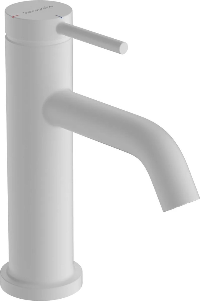 Hansgrohe Tecturis S, páková umyvadlová baterie 80 CoolStart EcoSmart+ s odtokovou soupravou, bílá matná, HAN-73302700